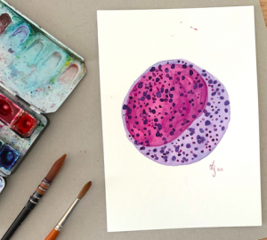 Blood Cells – Painting Series | LamellipodiumArt