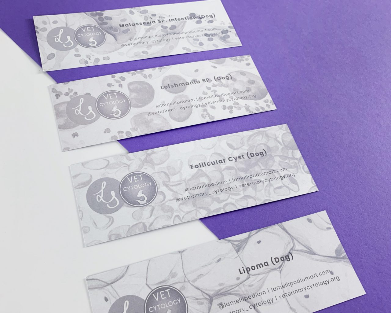 Veterinary Cytology Bookmark-Set | LamellipodiumArt