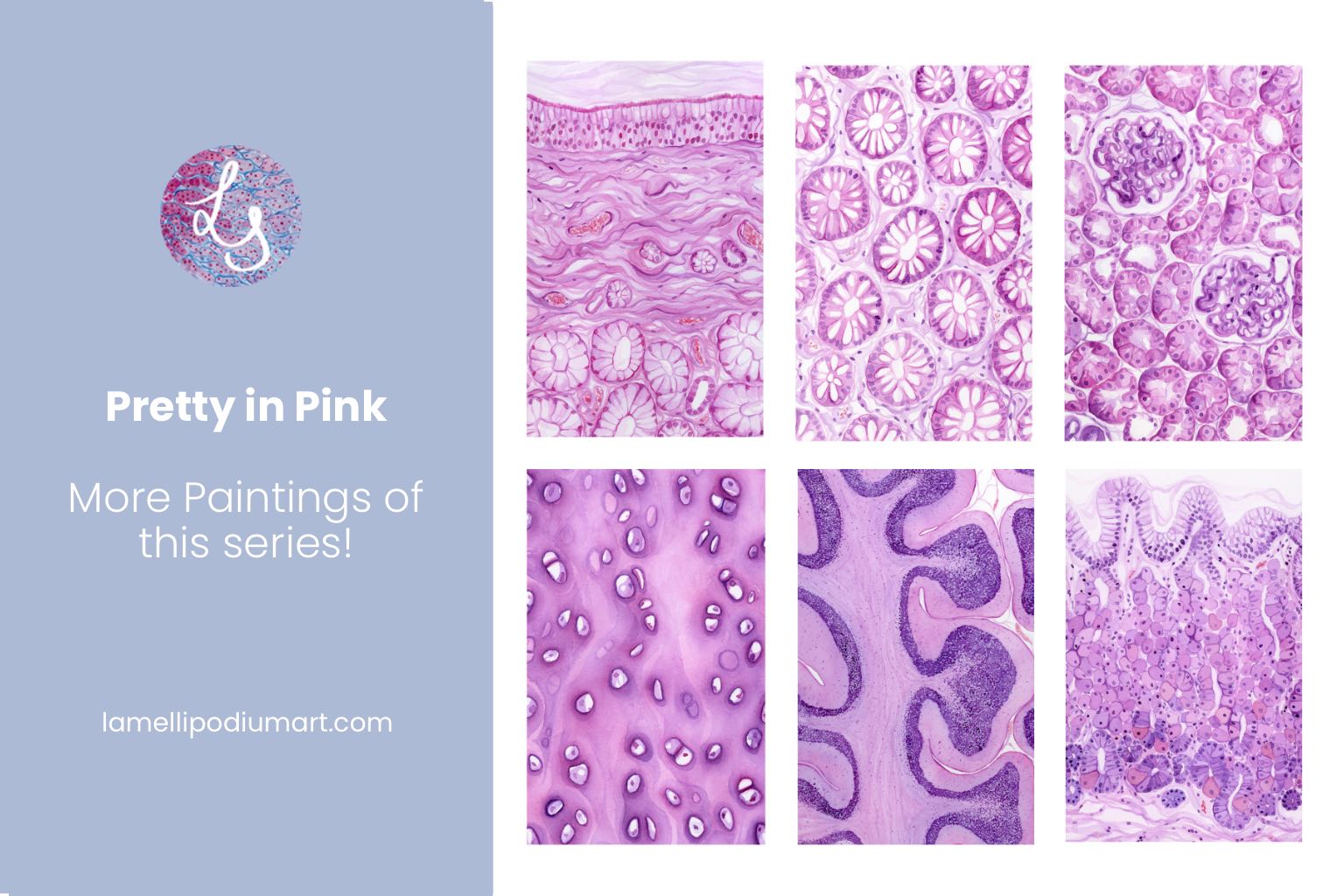 2022 Pretty in Pink, part II - Painting Series - LamellipodiumArt